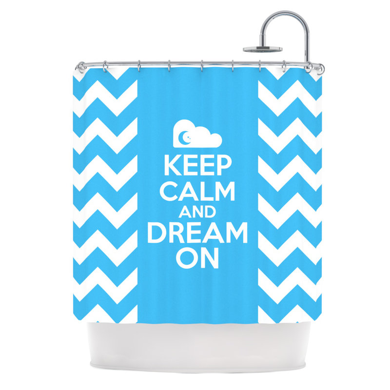 Kess Inhouse Keep Calm Shower Curtain Wayfair
